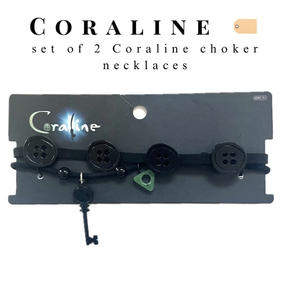 Hot Topic | Jewelry | Coraline Limited Edition Set Of 2 Chokers With ...